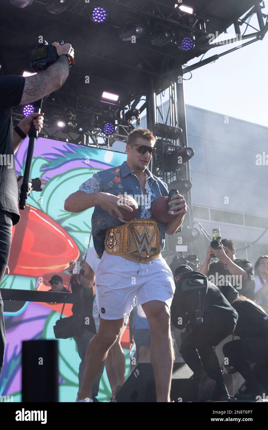 Rob Gronkowski makes an appearance at Gronk Beach music festal during ...