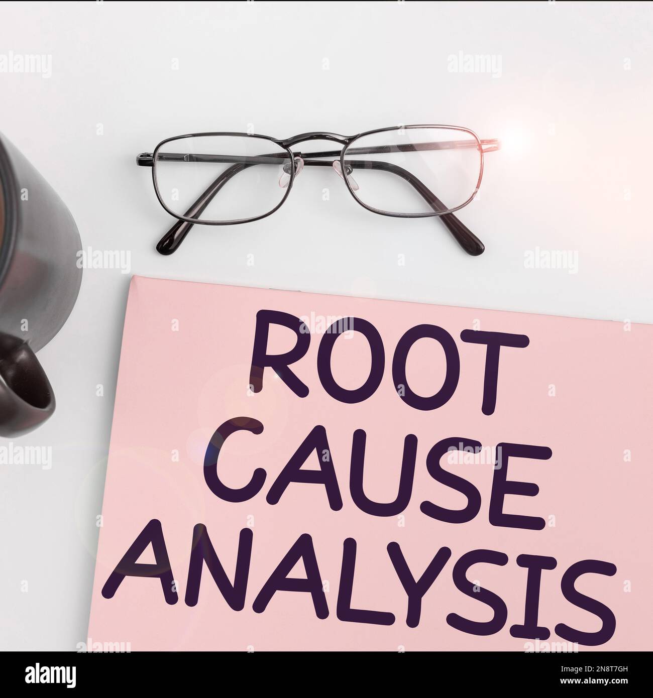 Hand writing sign Root Cause Analysis. Business approach Method of ...