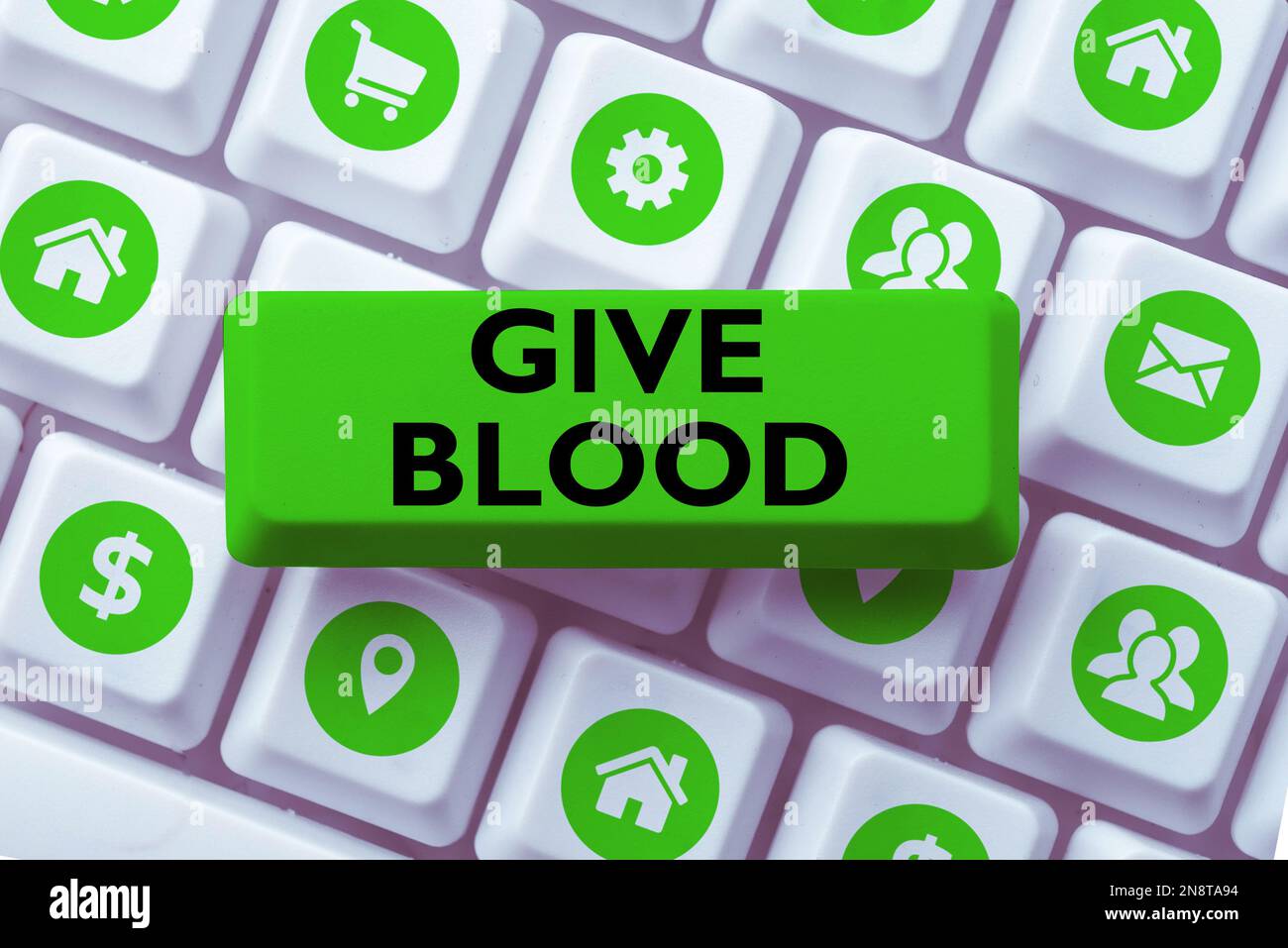 Hand writing sign Give Blood. Word Written on person voluntarily has ...