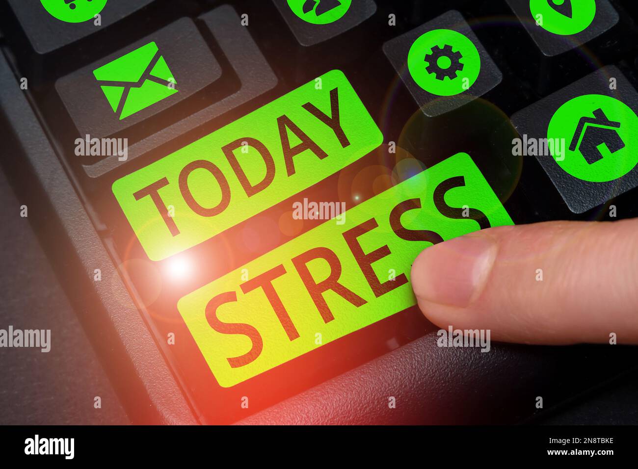 Text showing inspiration Stress. Word Written on a physical chemical or ...