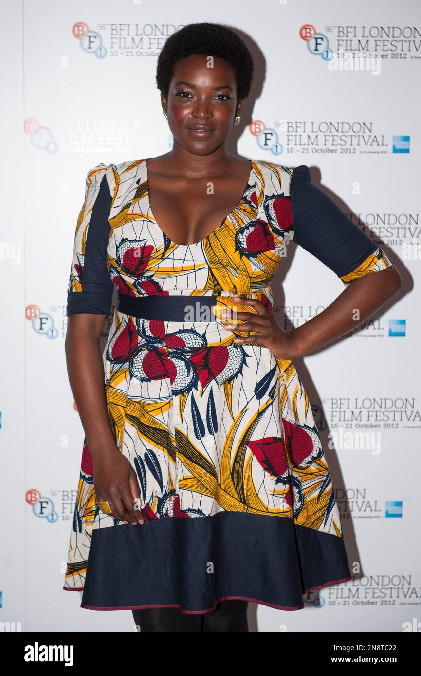 Actress Wunmi Mosaku at BFI London Film Festival at the premiere of ...