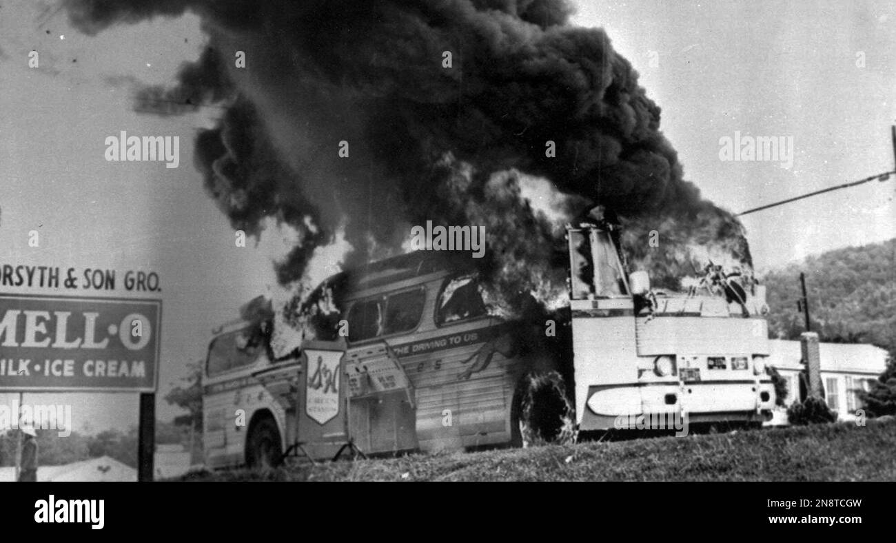 FILE - This is a May 1961 file photograph of a Freedom Rider bus that ...
