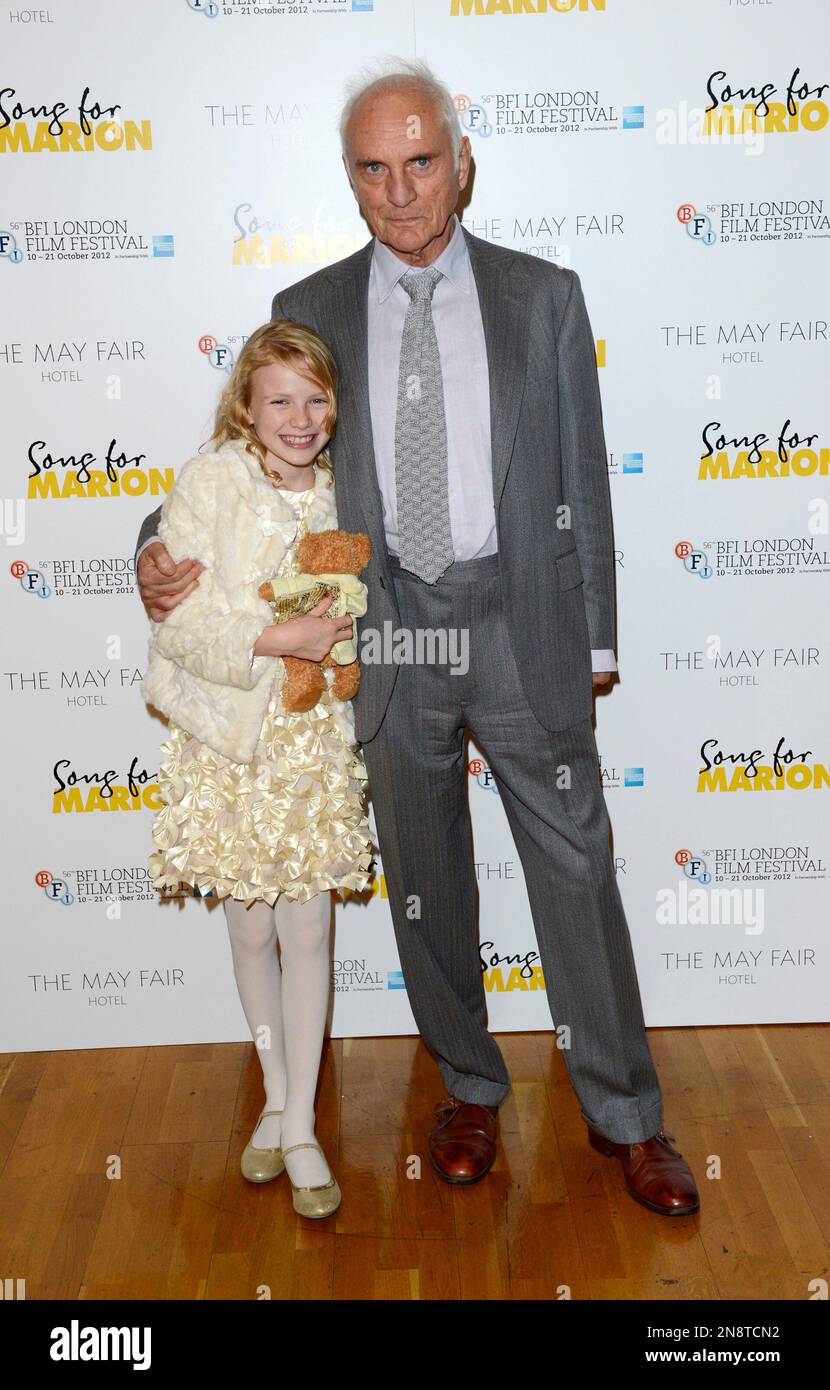 Terence Stamp, Orla Hill poses at London Film Festival The Mayfair ...