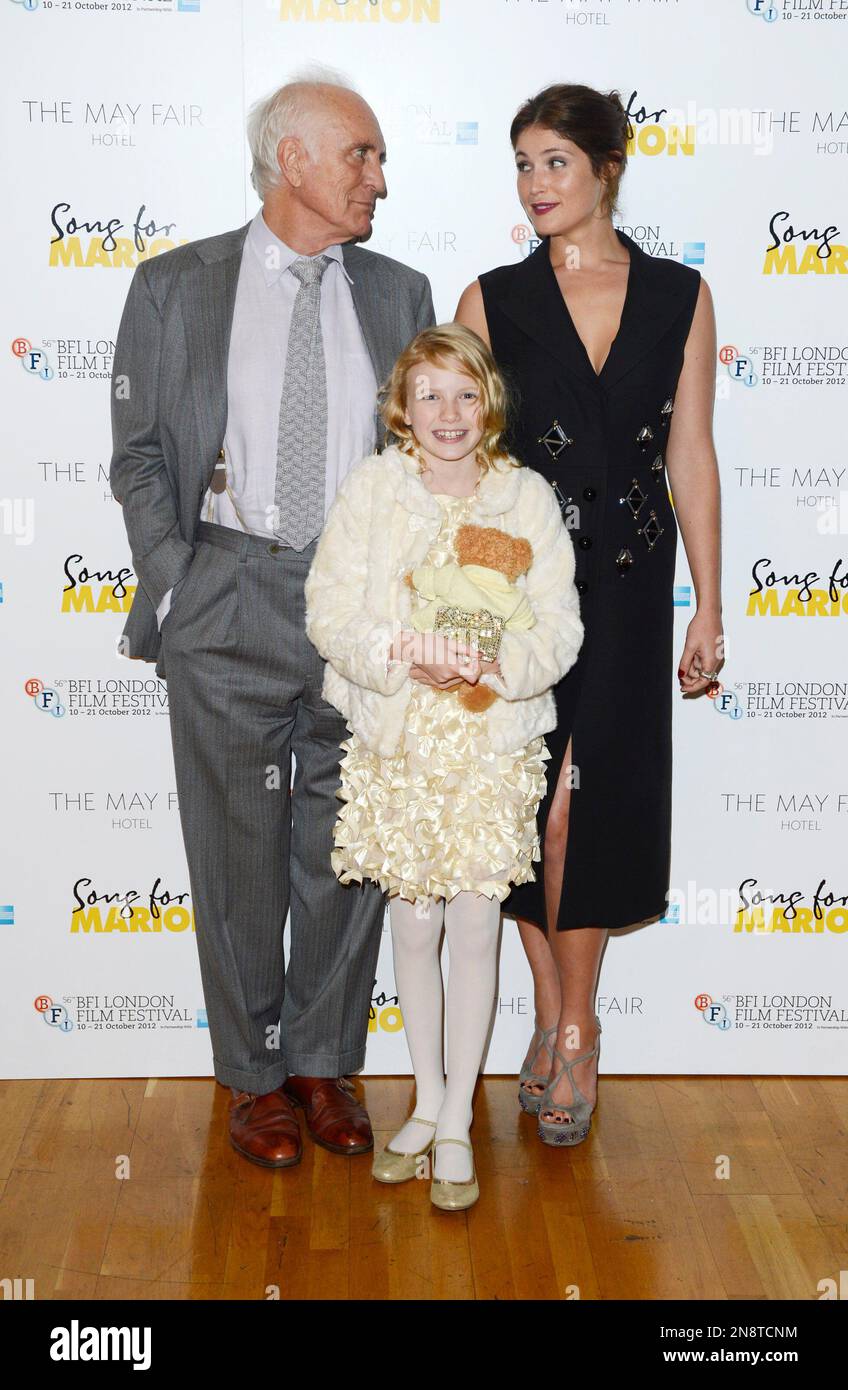 Terence Stamp, Orla Hill, Gemma Arterton poses at London Film Festival ...