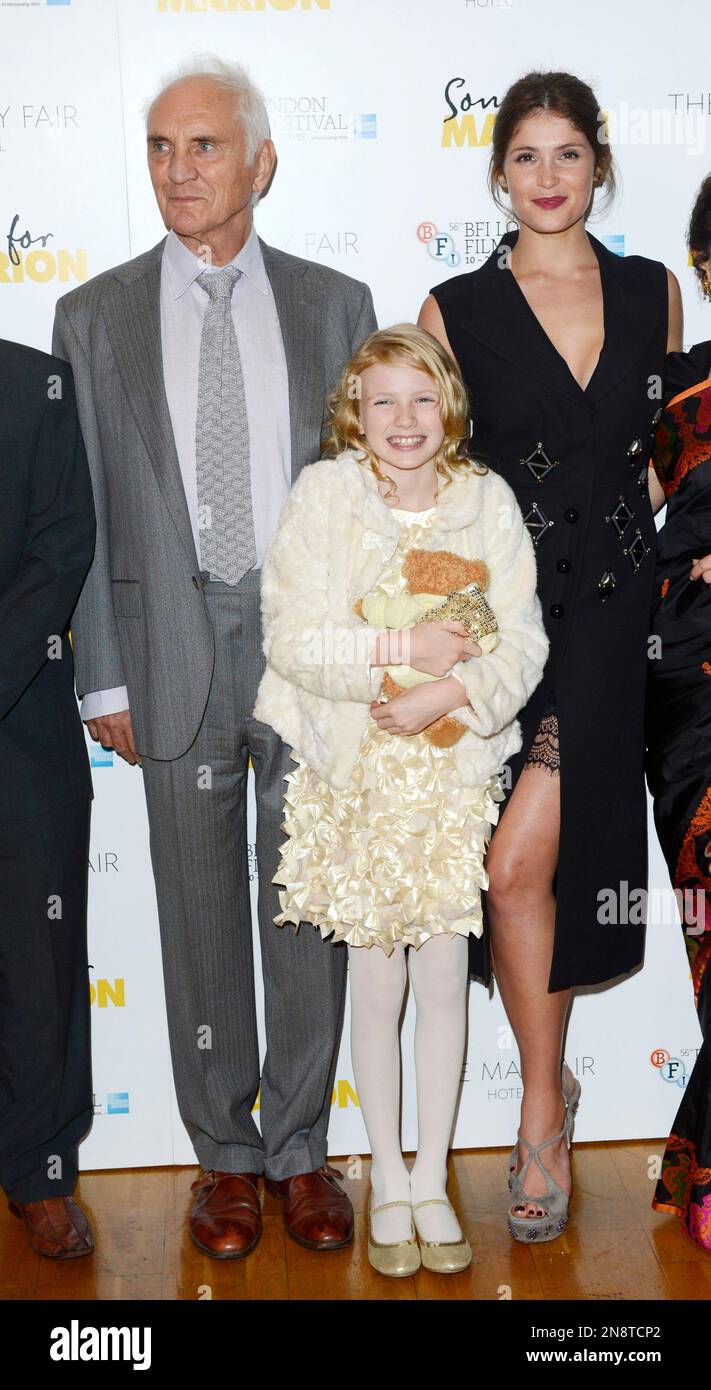 Terence Stamp, Orla Hill, Gemma Arterton poses at London Film Festival ...