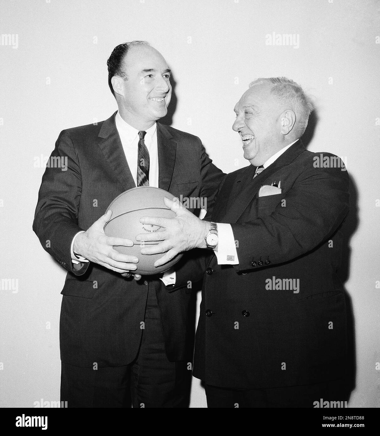 Walter Kennedy, left, 49-year-old Mayor of Stamford, Connecticut ...