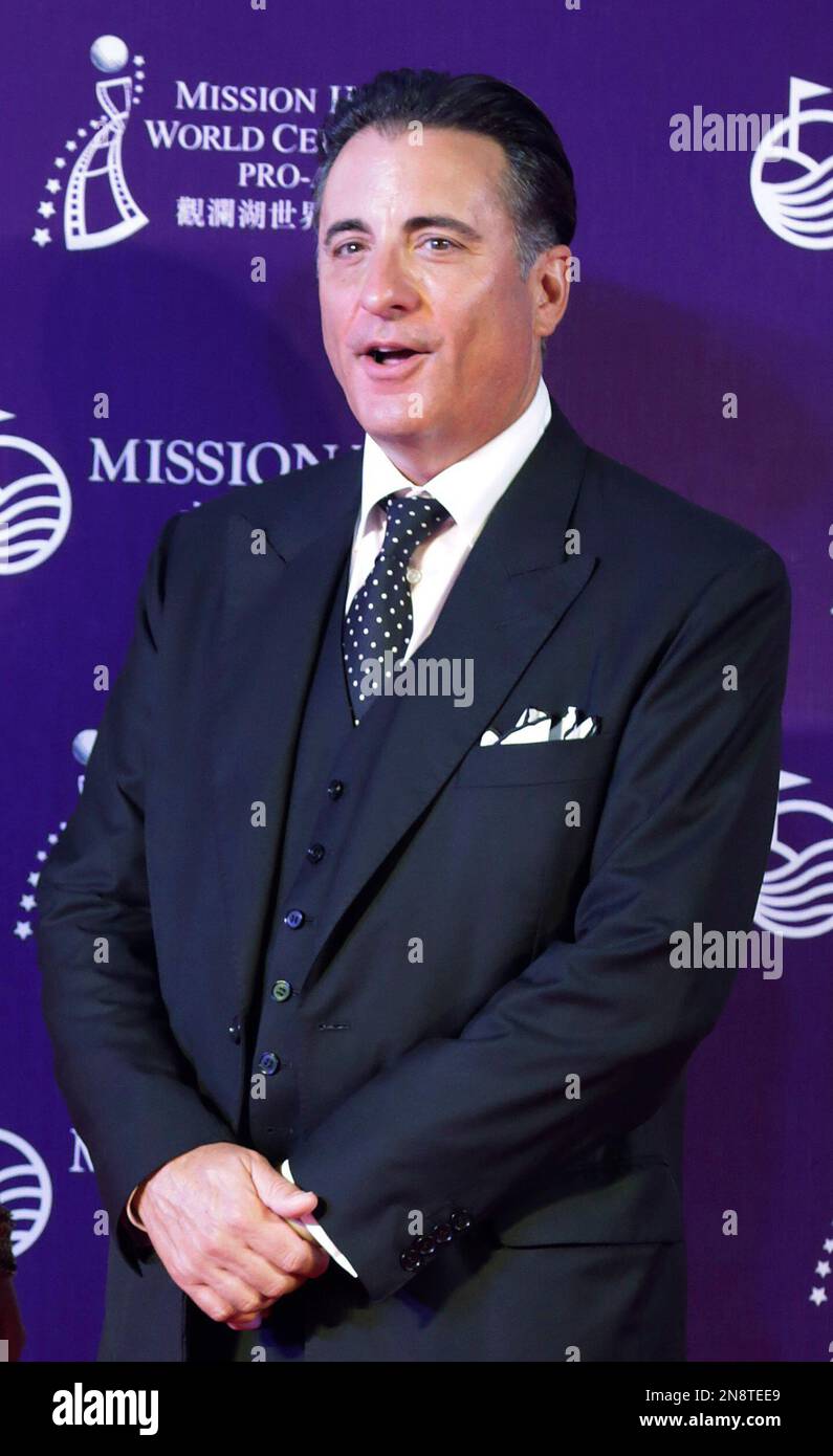 American actor Andy Garcia poses on the red carpet of the opening ...
