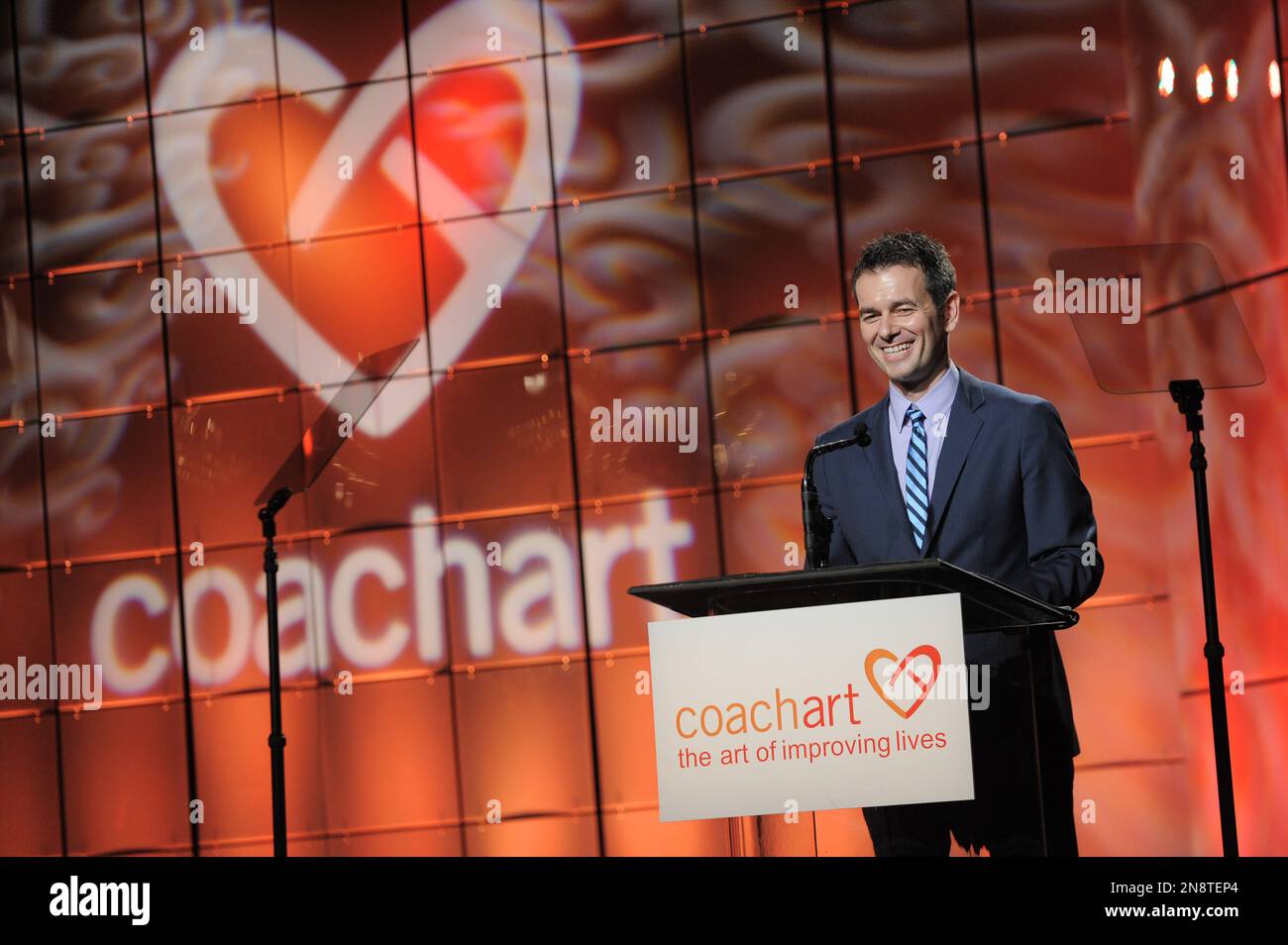 Robert Kyncl speaks onstage at the CoachArt Gala of Champions held at The Beverly Hilton on ...