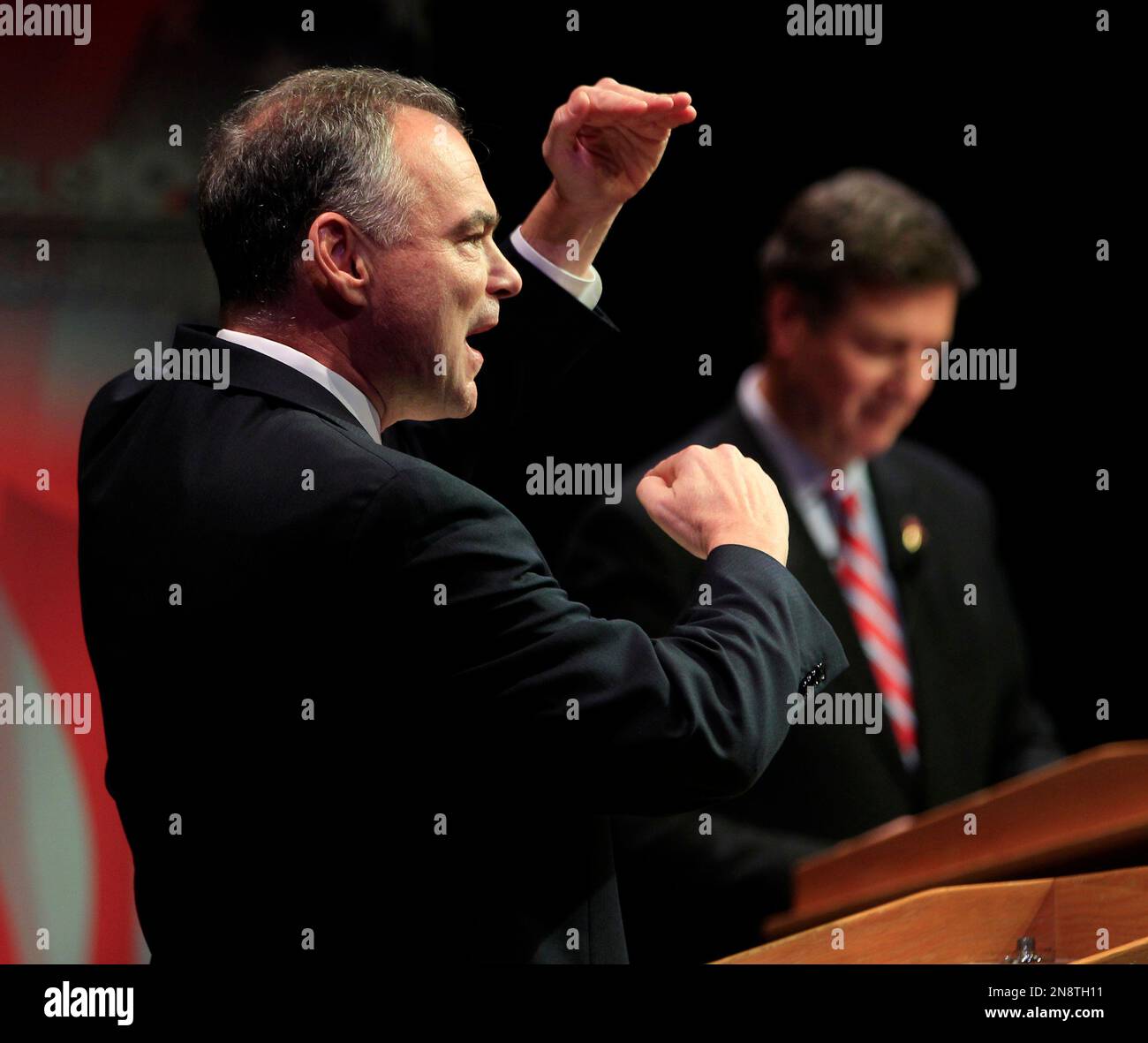 Democratic candidate for the US Senate seat from Virginia, former Gov ...