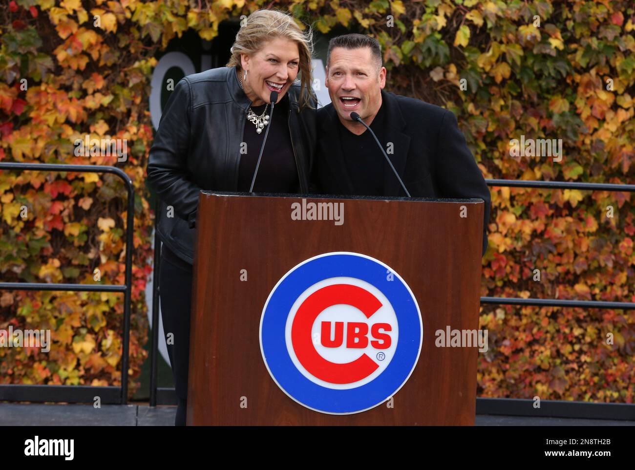 Radio personalities Lisa Dent and Ramblin' Ray Stevens of US99 during a ...