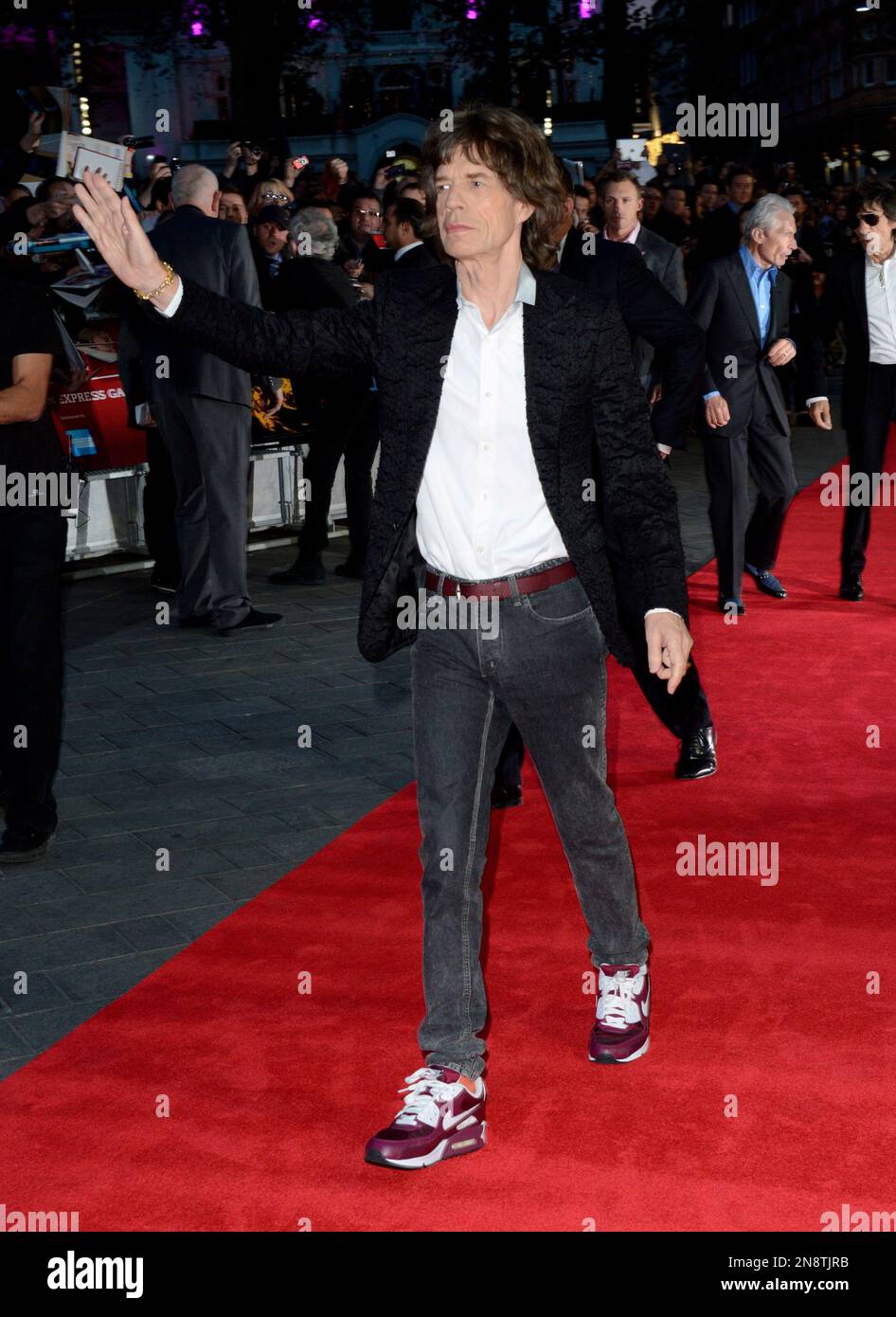 Mick Jagger of The Rolling Stones poses at London Film Festival ...