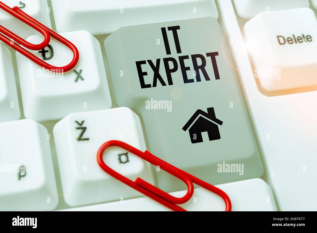 Conceptual display It Expert. Word Written on person with a high level ...