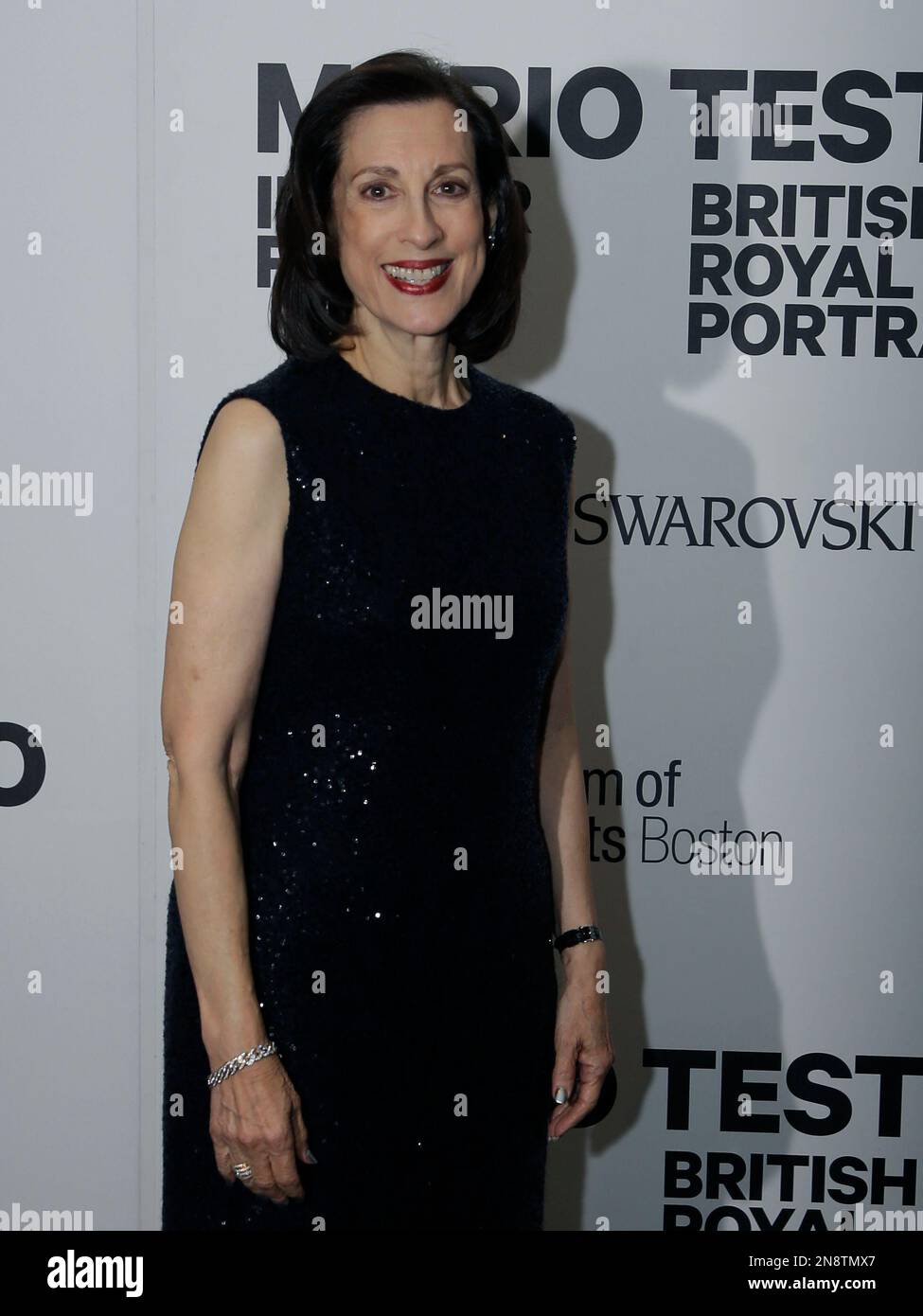 Jane Weitzman, wife of shoe designer Stuart Weitzman, poses prior to an ...