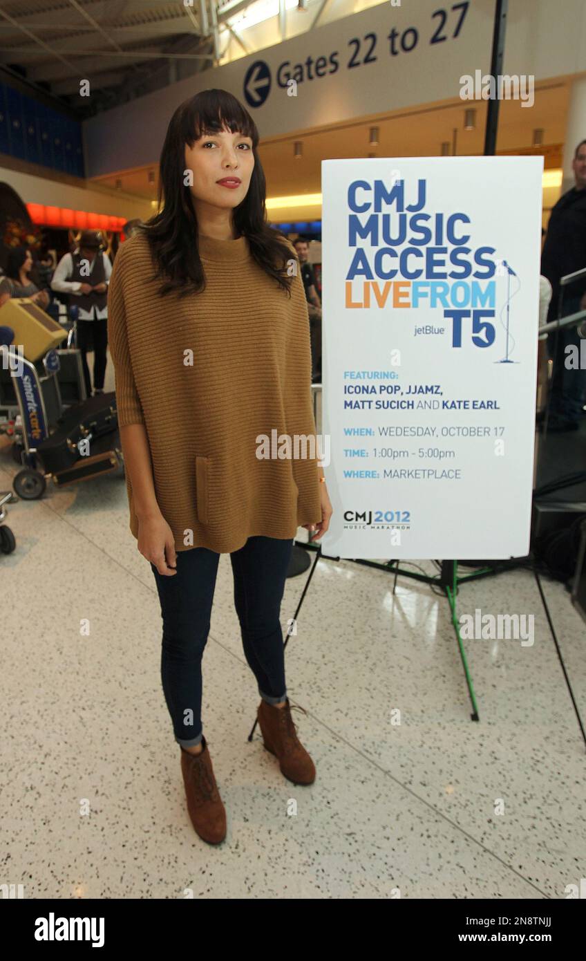 Kate Earl poses for a photograph at the CMJ Music Access Live From T5 ...