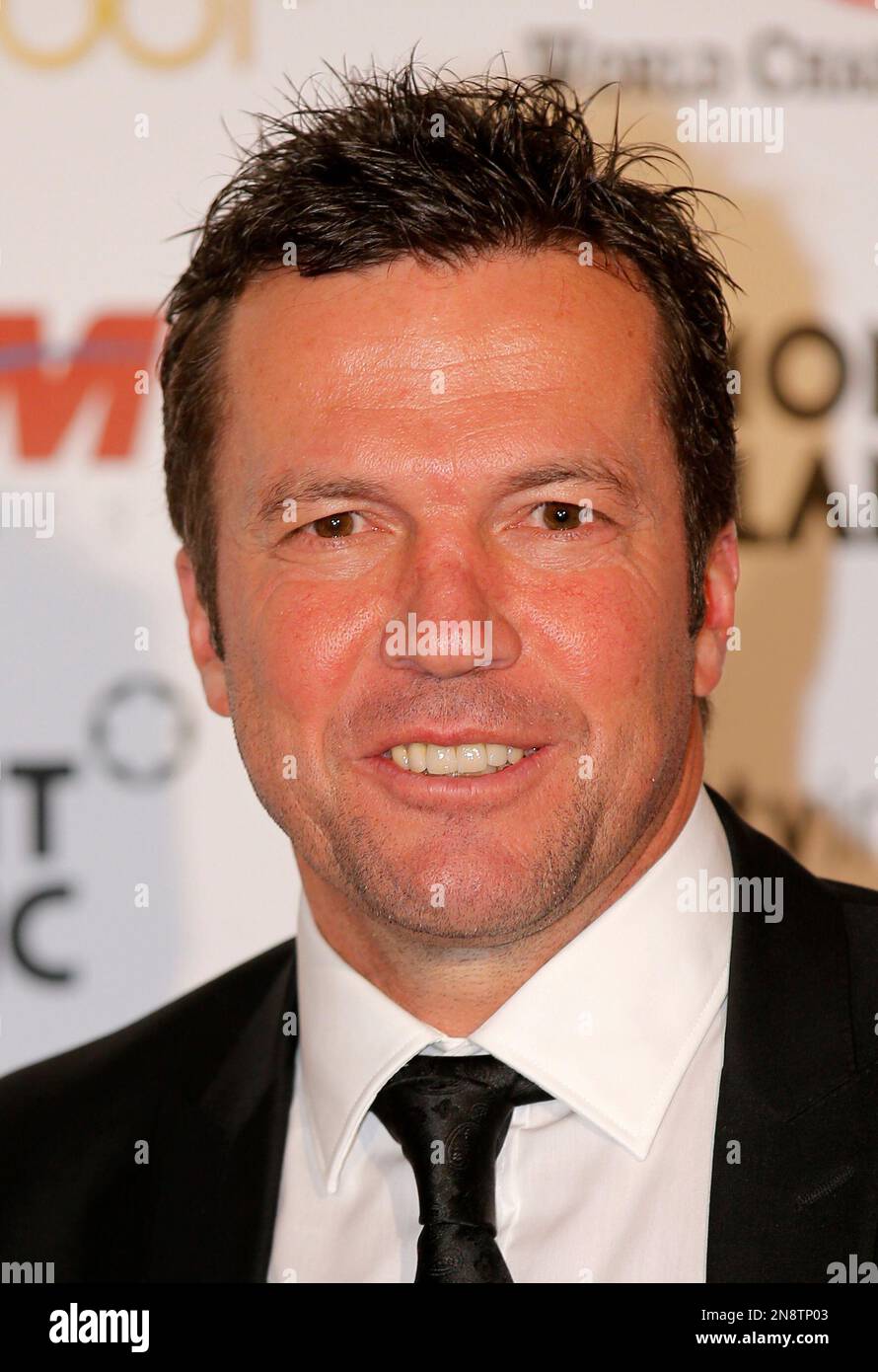 German former soccer player Lothar Matthaus arrives at the ceremony of ...
