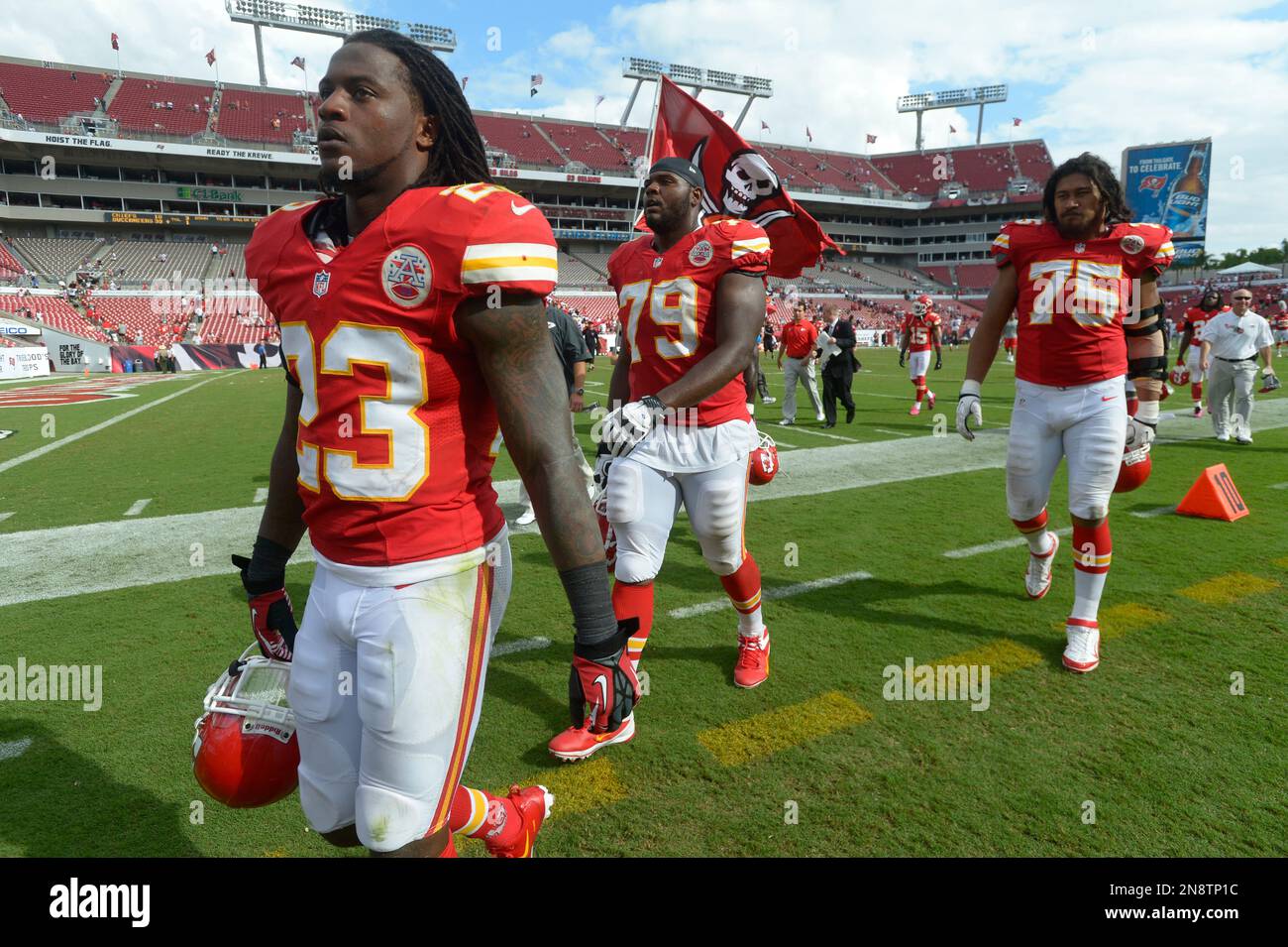 Kansas City Chiefs free safety Kendrick Lewis (23), tackle Donald ...