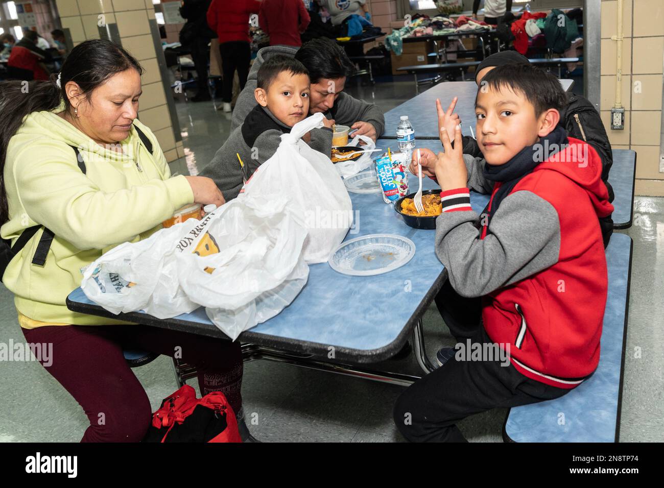 Asylum seekers are having hot meals as Mayor Eric Adams helps ...