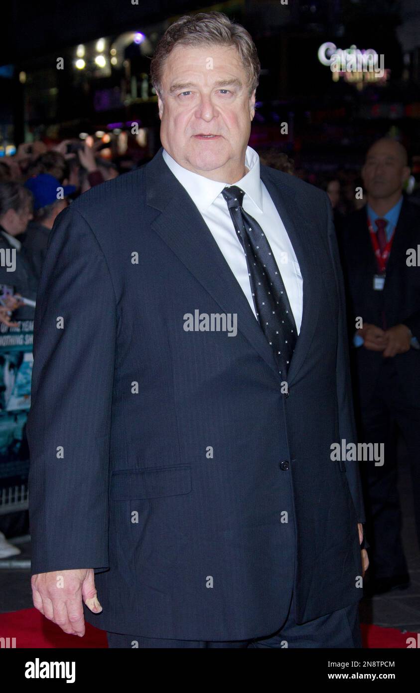 John Goodman arrives on the red carpet for the screening of Argo during ...
