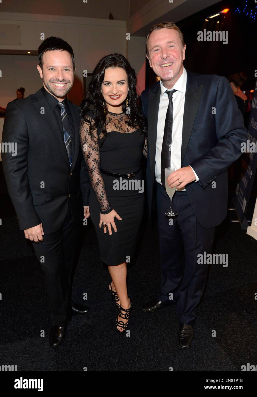 James Jordan, Aliona Vilani, Phil Tufnell poses at BBC Children in Need ...