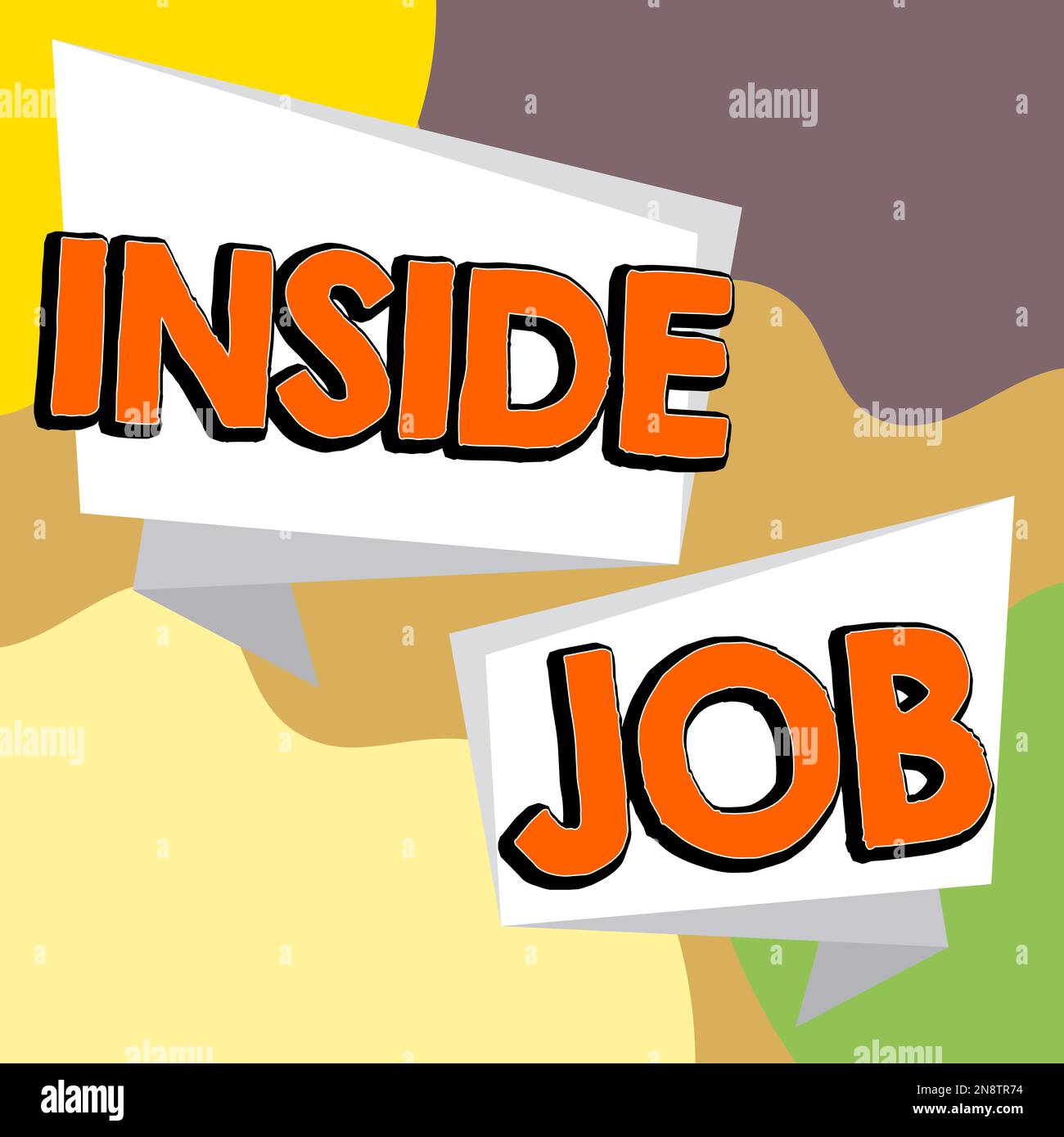 Conceptual caption Inside Job. Internet Concept done with the help of ...