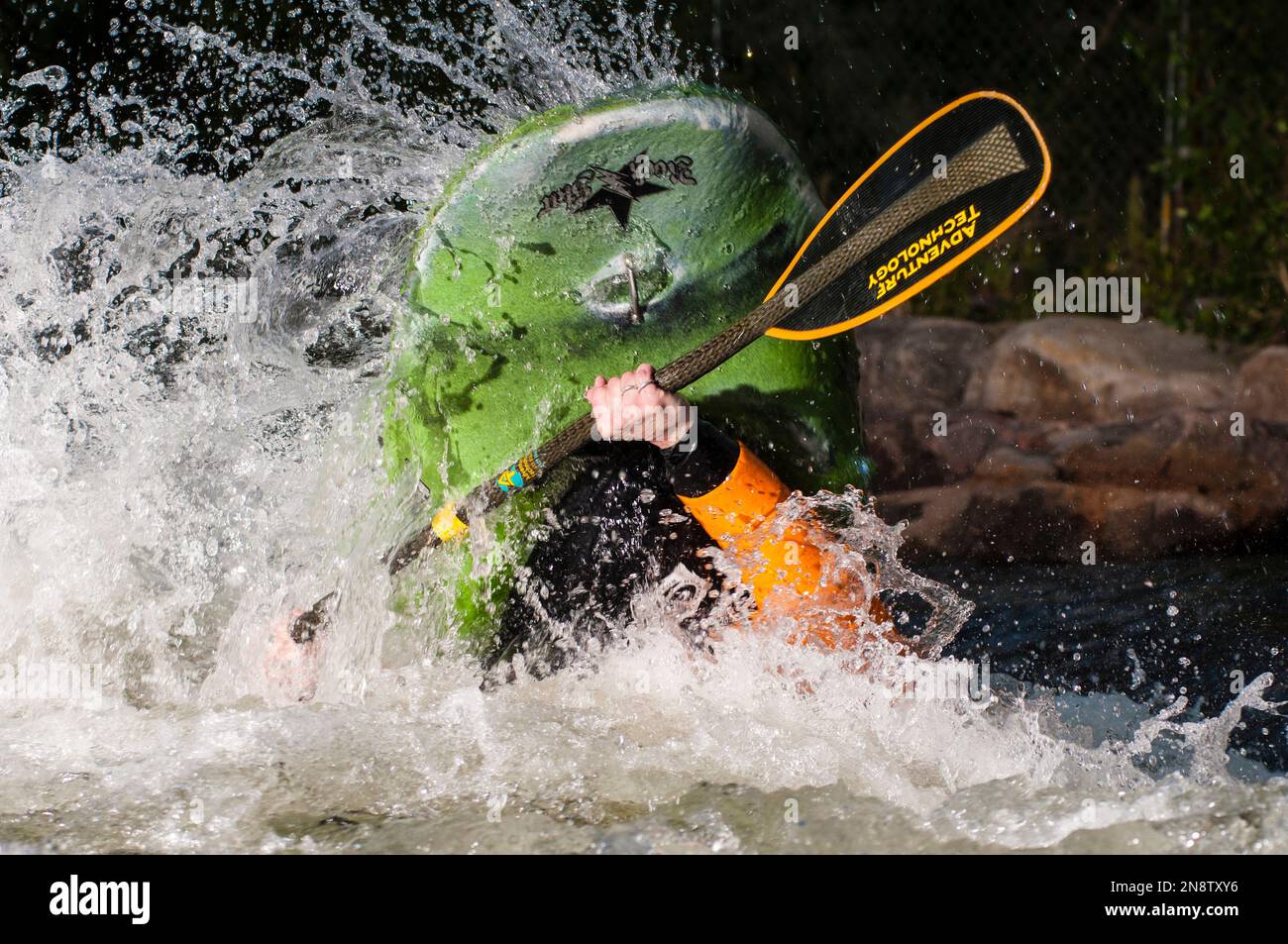 Kayaking in white water hi-res stock photography and images - Alamy