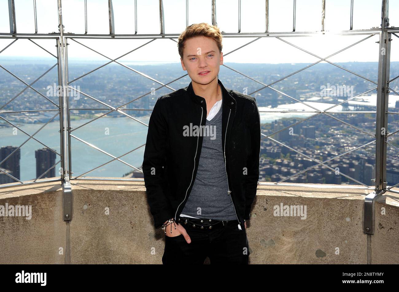 British pop singer Conor Maynard makes an appearance at the Empire ...