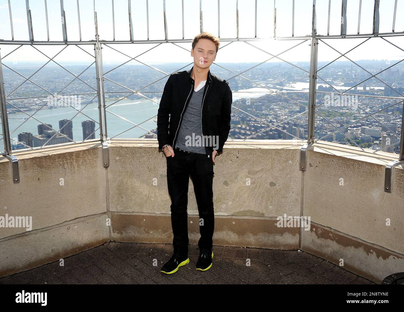 British pop singer Conor Maynard makes an appearance at the Empire ...