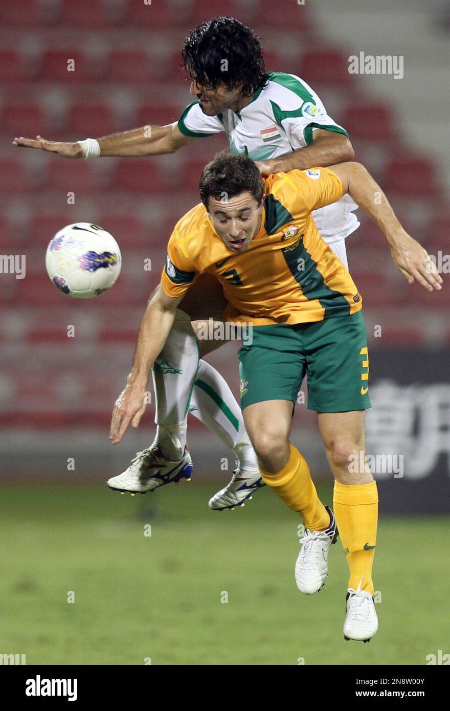 Iraq's national team player Alaa Abdul-Zahra, background, challenges ...