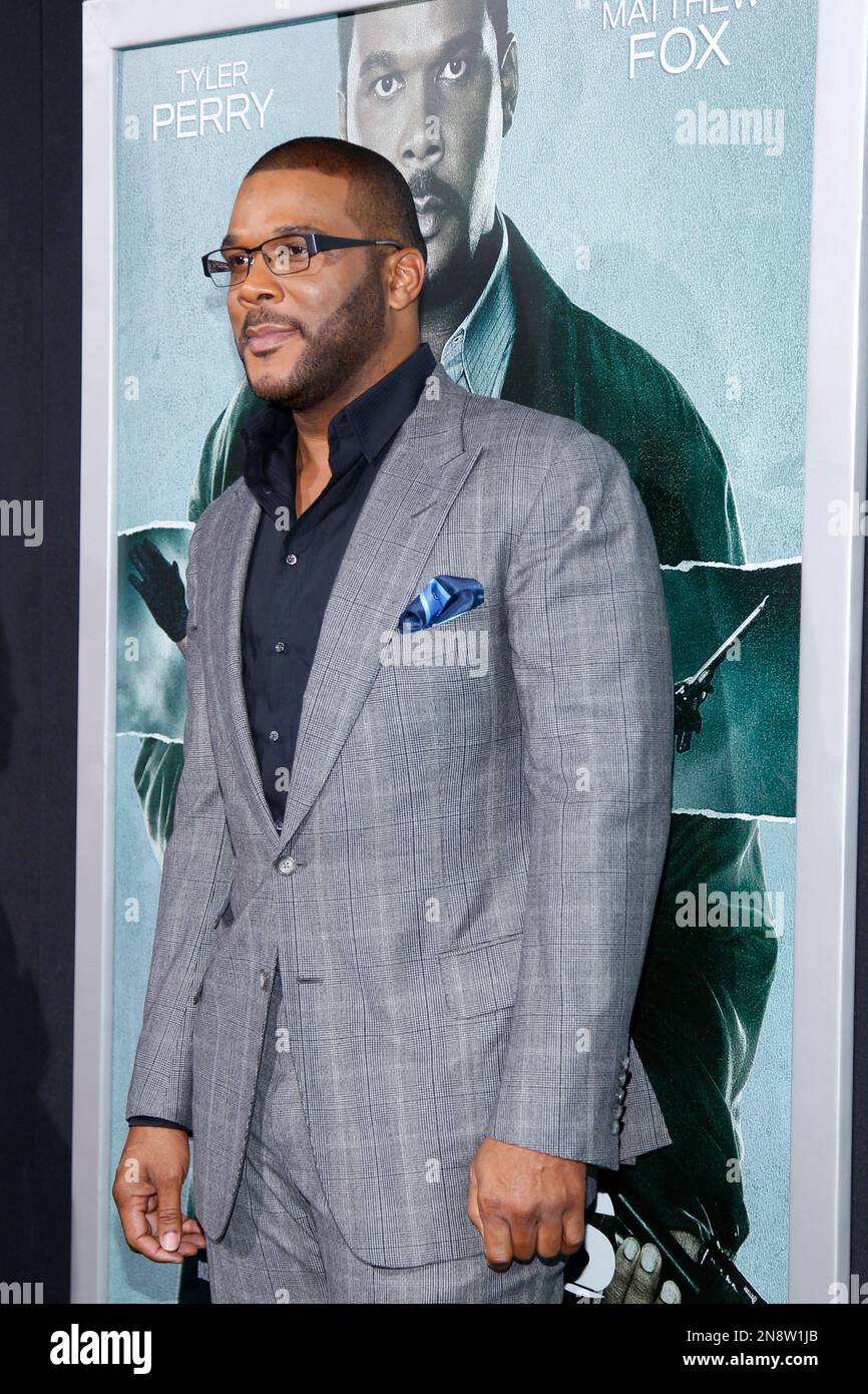 Actor Tyler Perry attends the LA premiere of "Alex Cross" at the ...