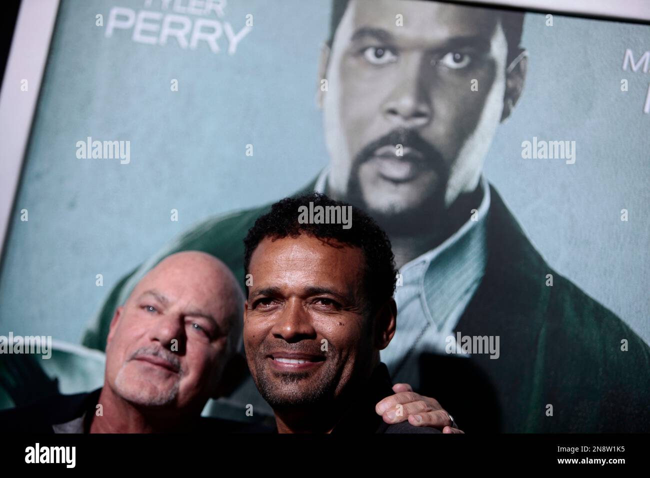 Director Rob Cohen and actor Mario Van Peebles attends the LA premiere of "Alex Cross" at the ...