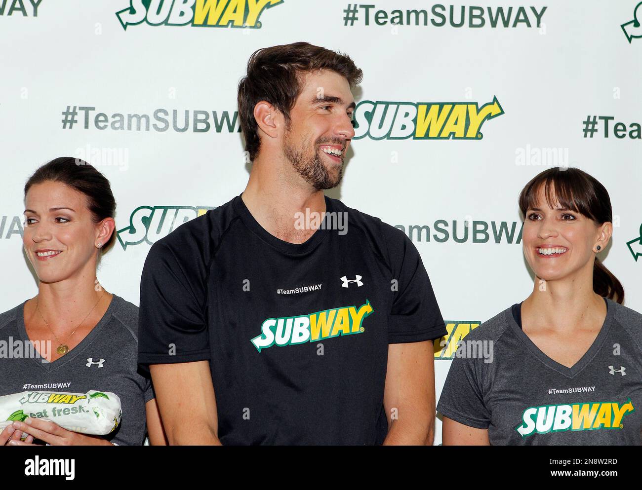 Whitney Phelps, left, is joined by her bother, Olympic swimming ...