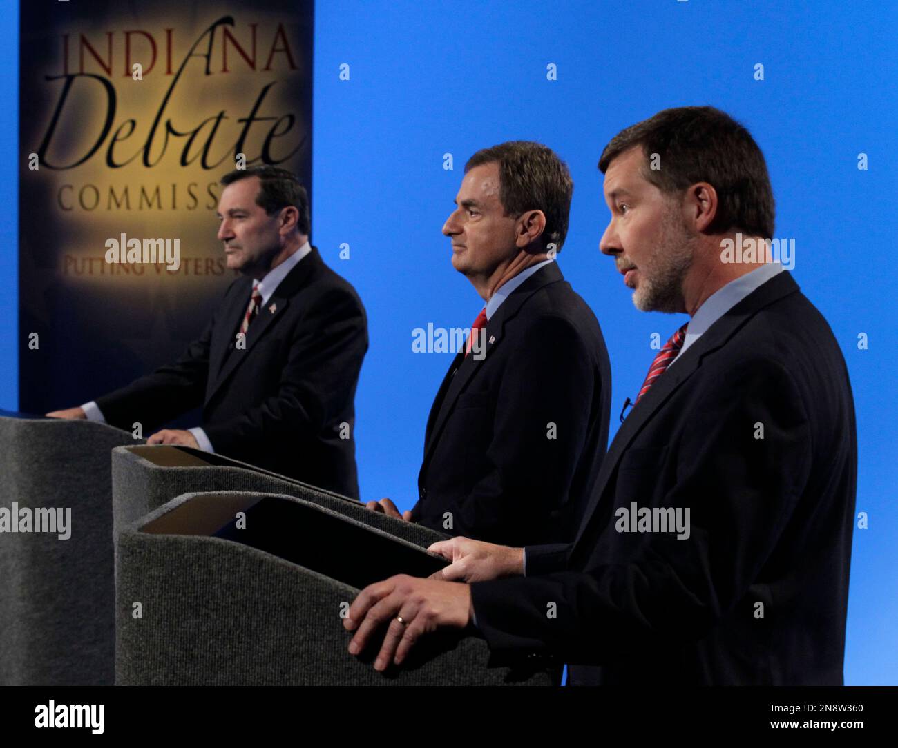 Candidates for Indiana's U.S. Senate seat Democrat Joe Donnelly, left ...