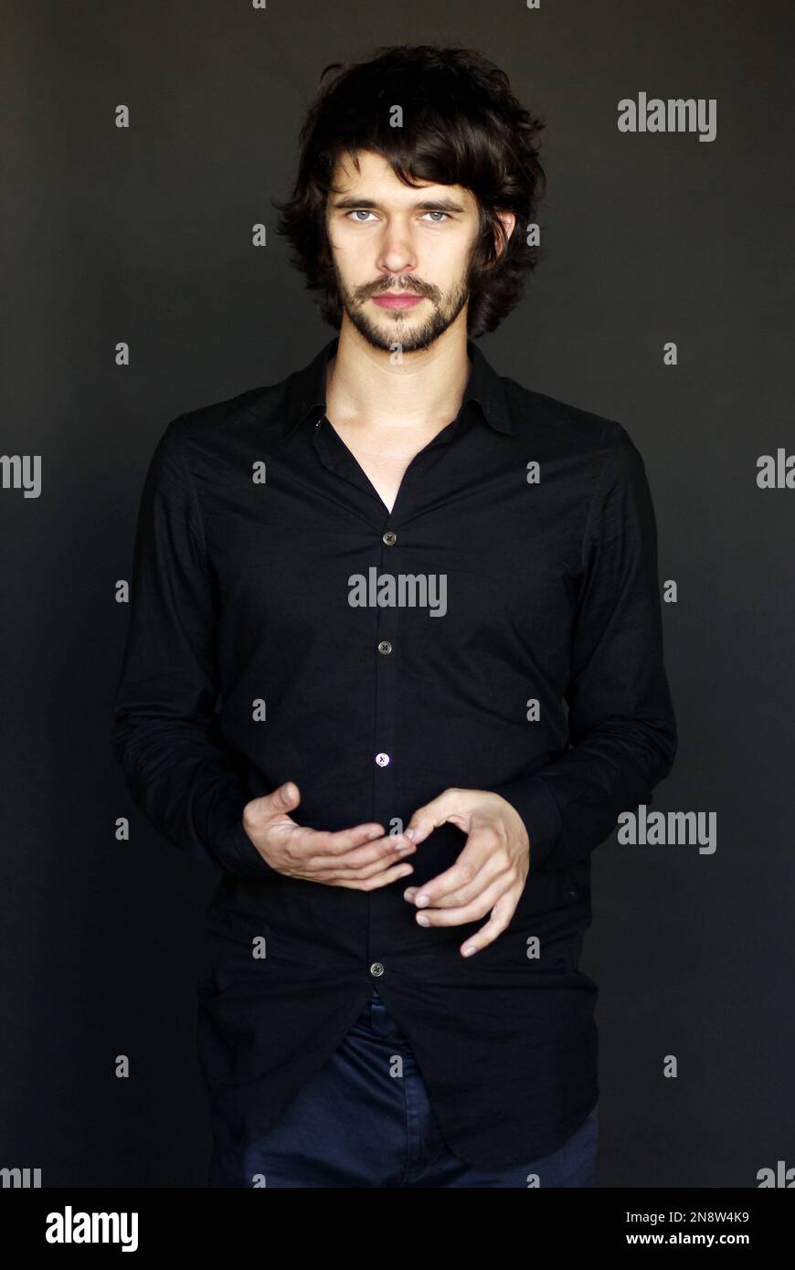 Actor Ben Whishaw, from the upcoming film "Cloud Atlas", poses for a ...
