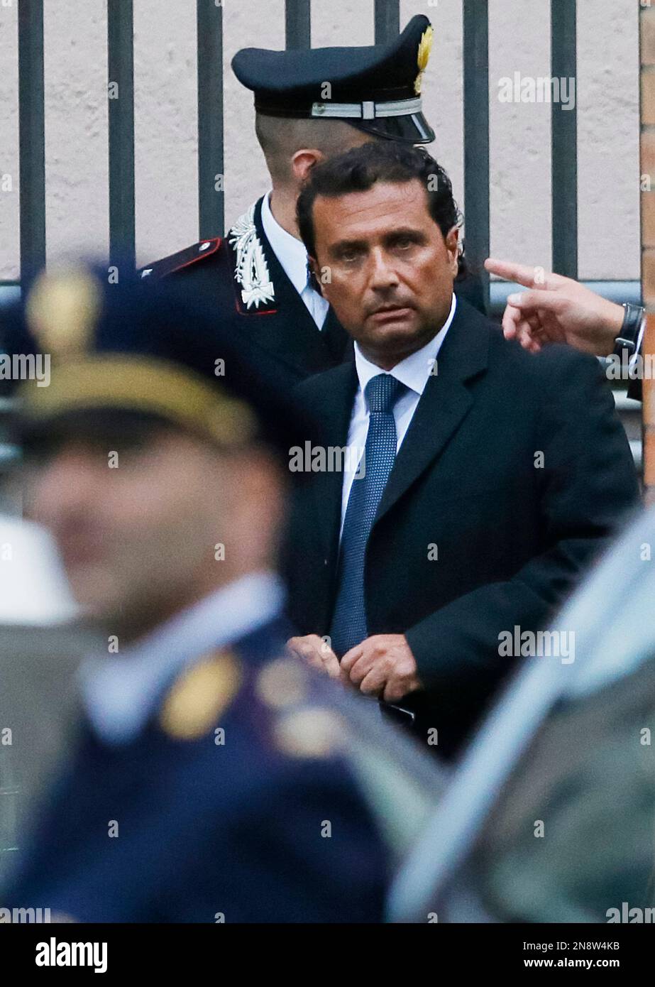 ** ALTERNATE CROP ** Francesco Schettino, the former captain of the ...