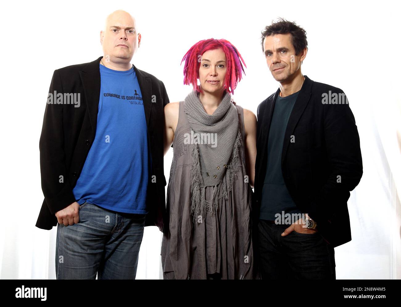 Directors and screenwriters Andy Wachowski, left, Lana Wachowski ...
