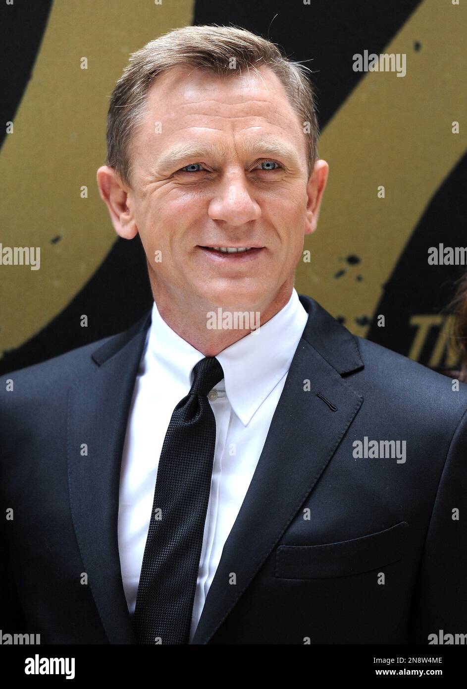 Actor Daniel Craig poses during a photo call for the new James Bond ...