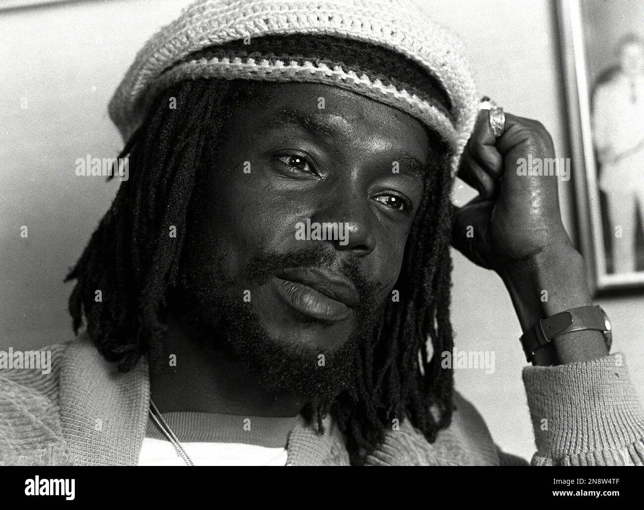 FILE - In this Feb. 1979 file photo, Jamaican reggae singer Peter Tosh ...