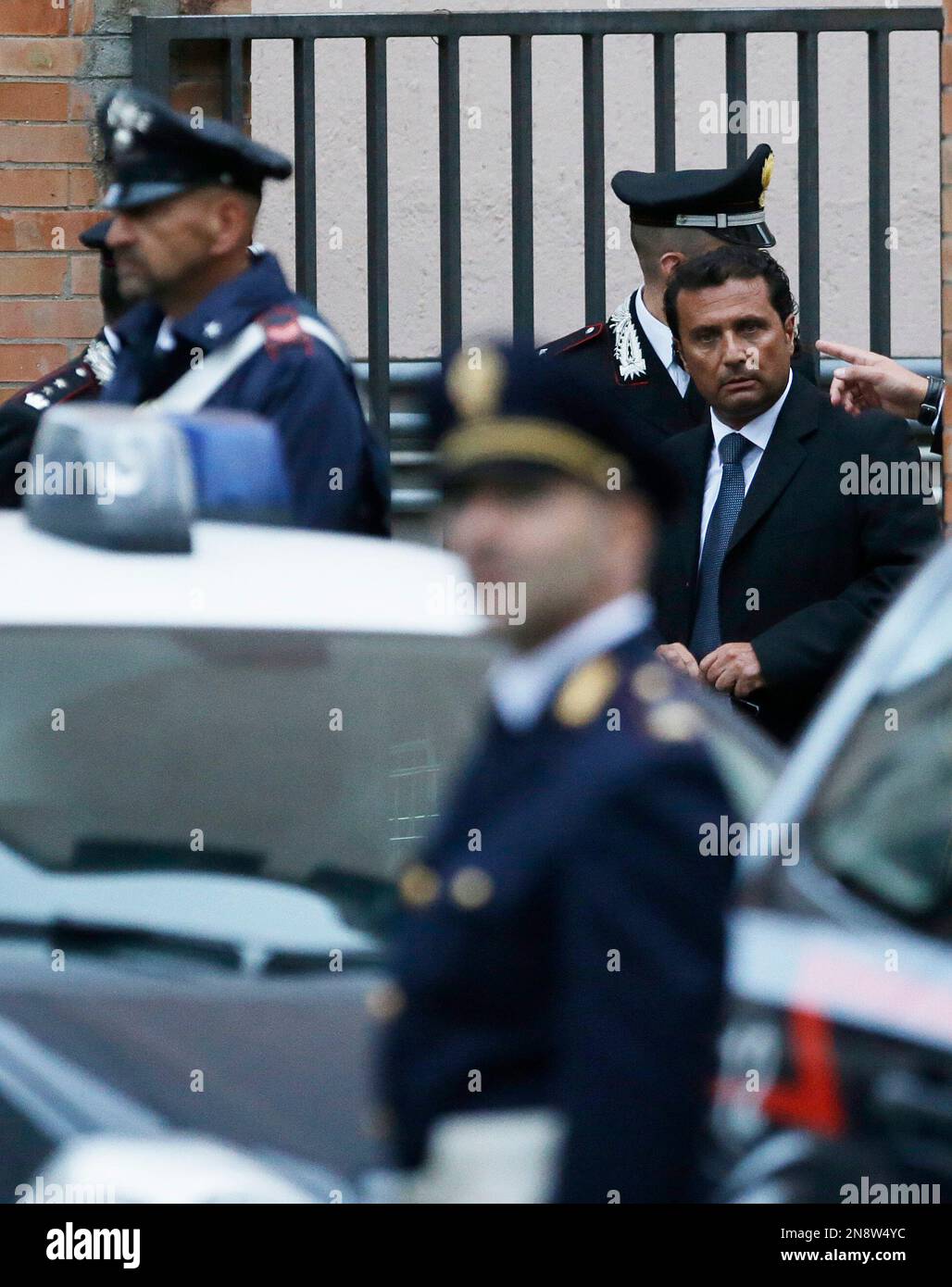 Francesco Schettino, the former captain of the cruise ship Costa ...