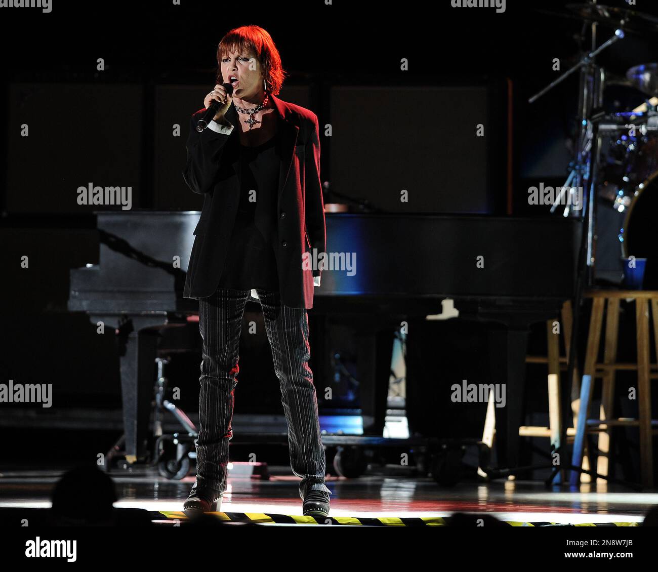Pat Benatar performs live in concert at the Cruzan Amphitheater on ...
