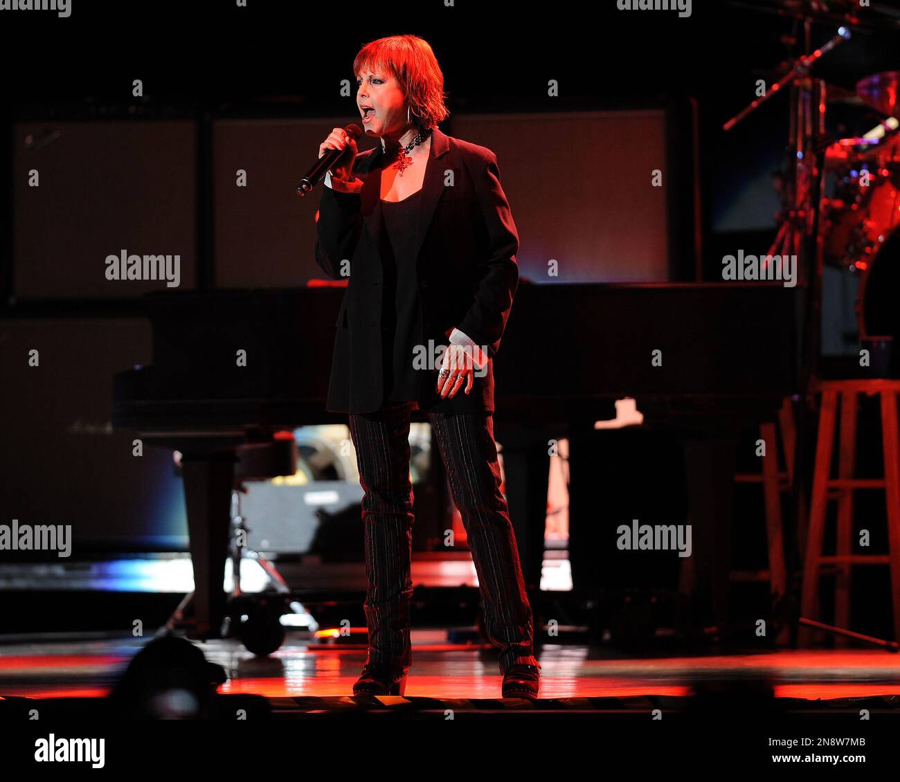 Pat Benatar performs live in concert at the Cruzan Amphitheater on ...