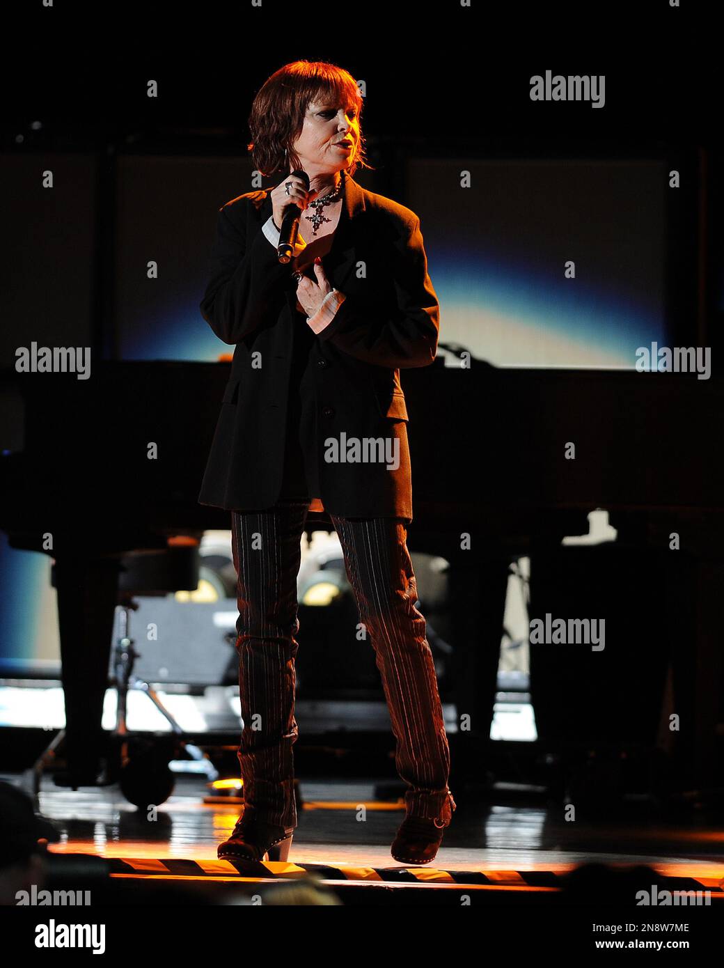 Pat Benatar performs live in concert at the Cruzan Amphitheater on ...