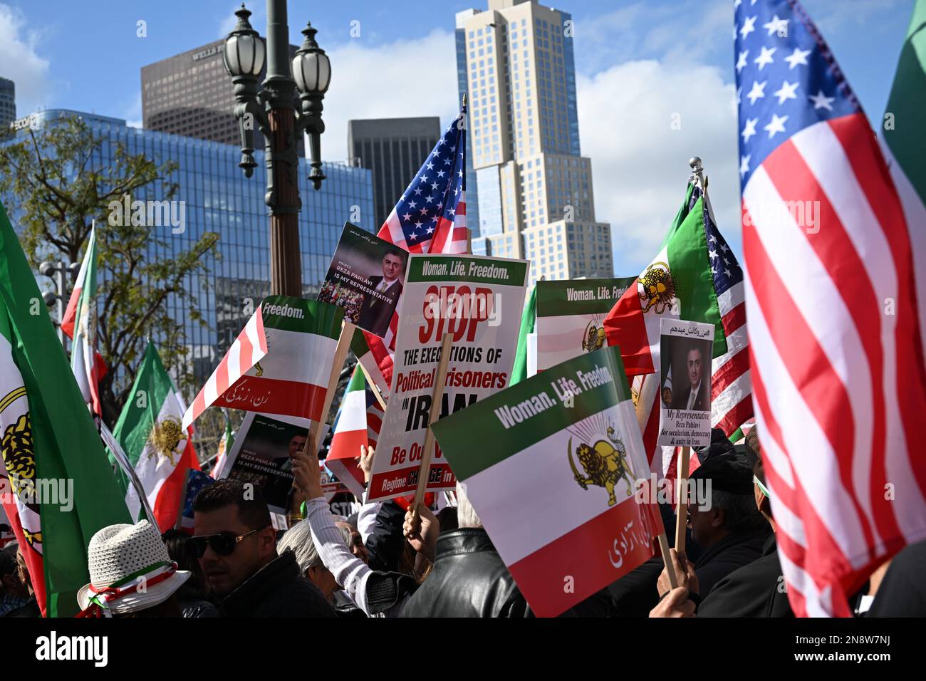 Los Angeles, USA. 11th Feb, 2023. Thousands gathered to protest for ...