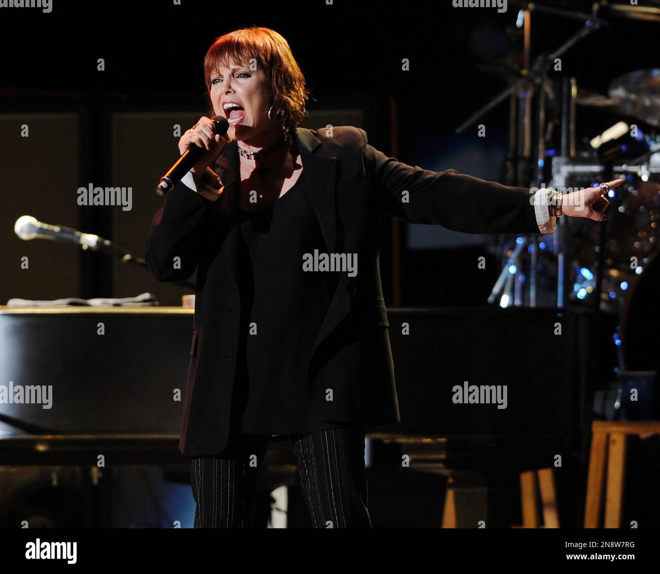 Pat Benatar performs live in concert at the Cruzan Amphitheater on ...