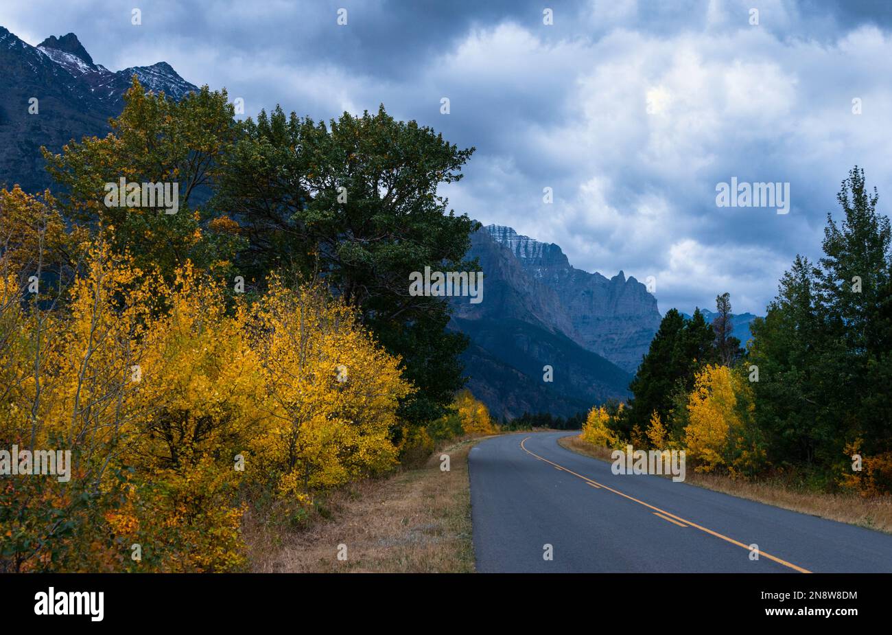 Glacier National Park in autumn. Montana, USA Stock Photo - Alamy
