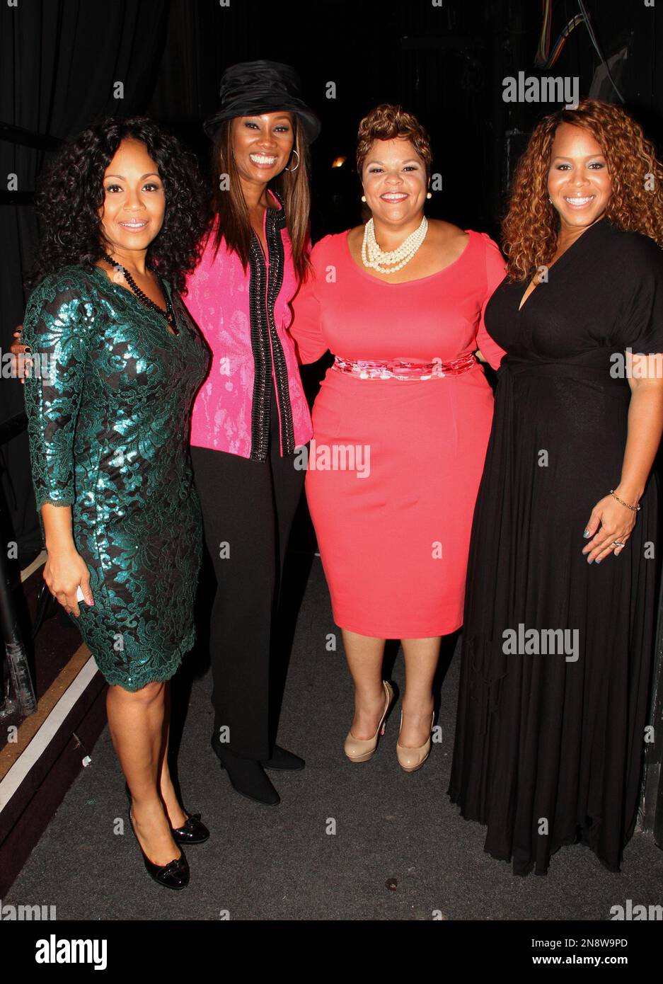 (L-R) Gospel recording artist Erica Atkins-Campbell, Yolanda Adams ...