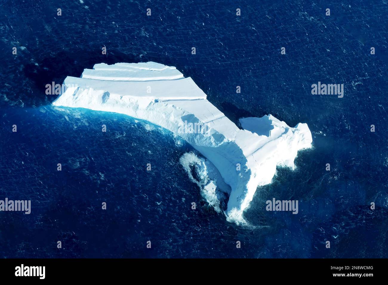 Antarctica from space, melting ice. Elements of this image furnished by ...