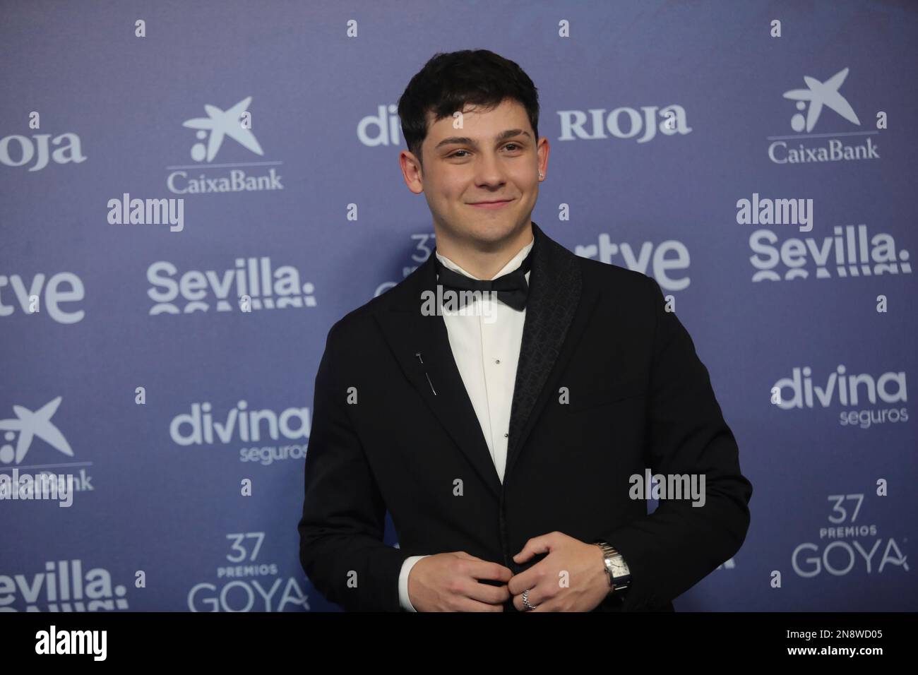 Actor Christian Checa poses on the red carpet prior to the gala of the ...