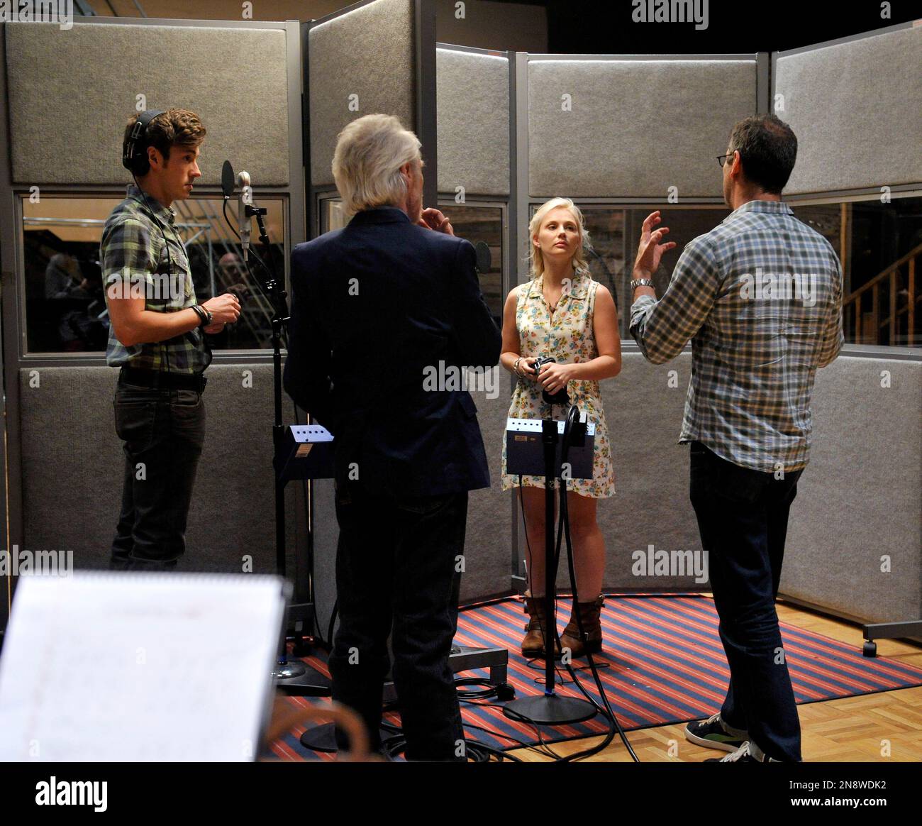 (L-R) Sam Palladio who plays Gunnar Scott, J.D. Souther who plays Watty ...