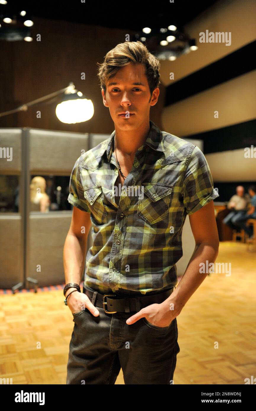 Sam Palladio who plays Gunnar Scott poses for a photo on the set of ABC ...