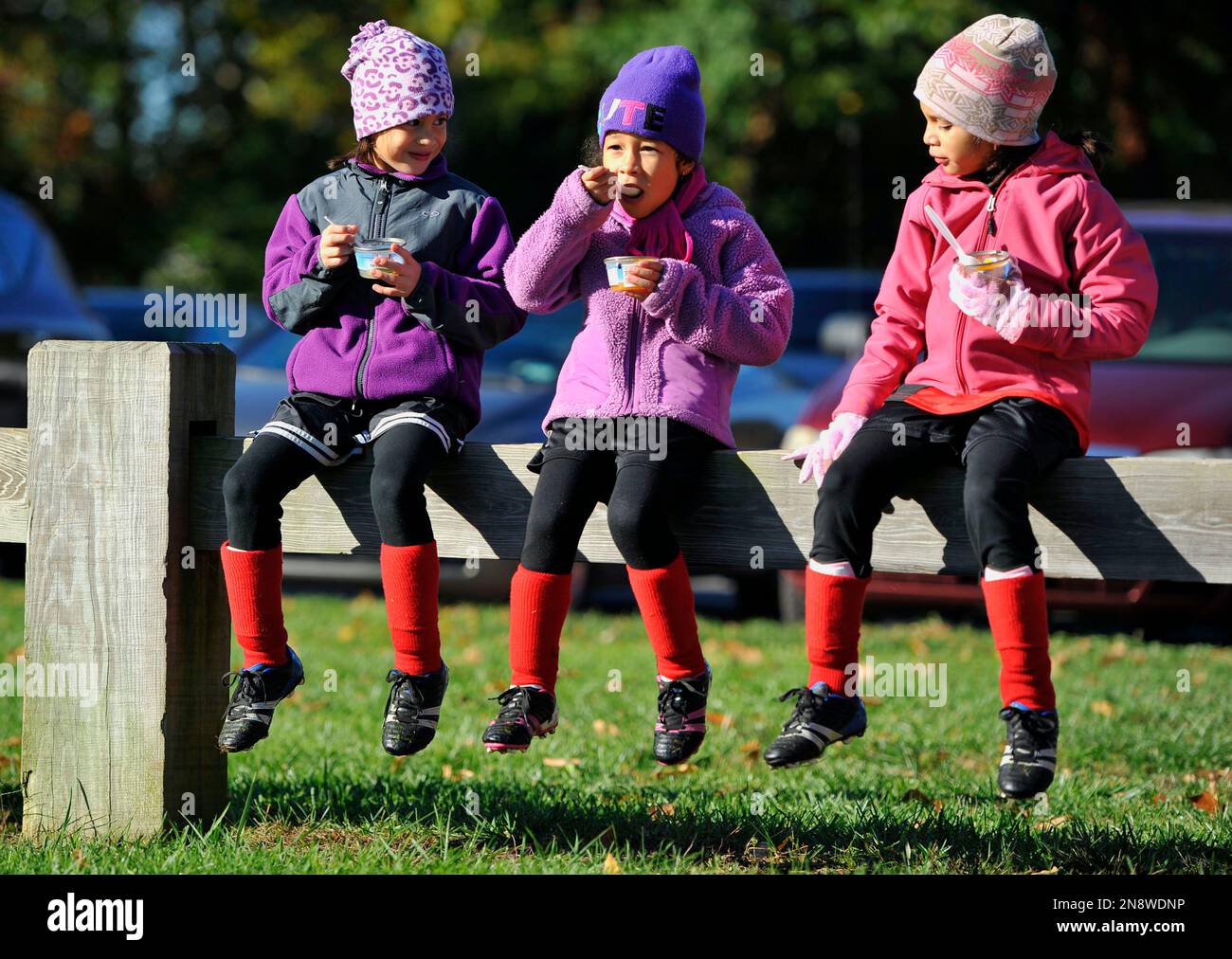IMAGE DISTRIBUTED FOR LIBBY'S - Lemonik Carrero, 6, left, Karina ...